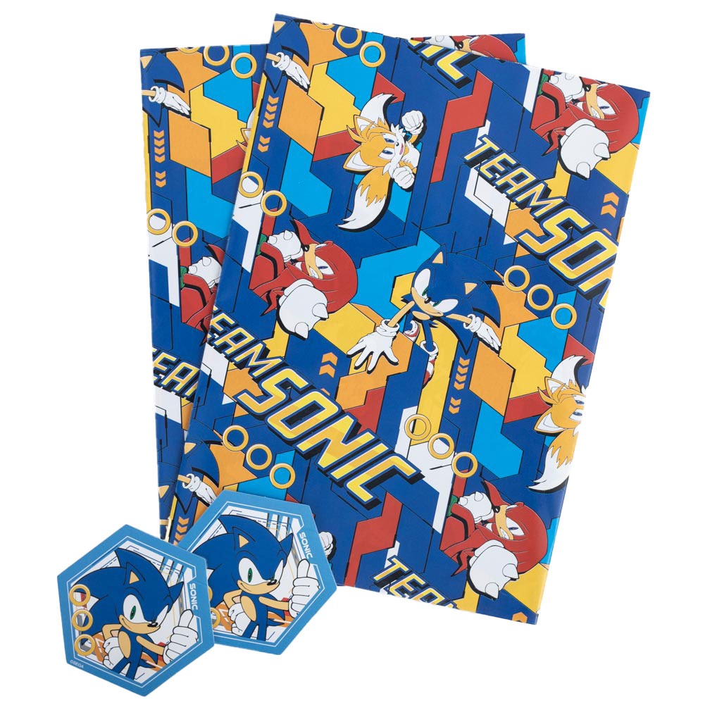 Sonic The Hedgehog Gift Wrap - Select Sports Souvenirs