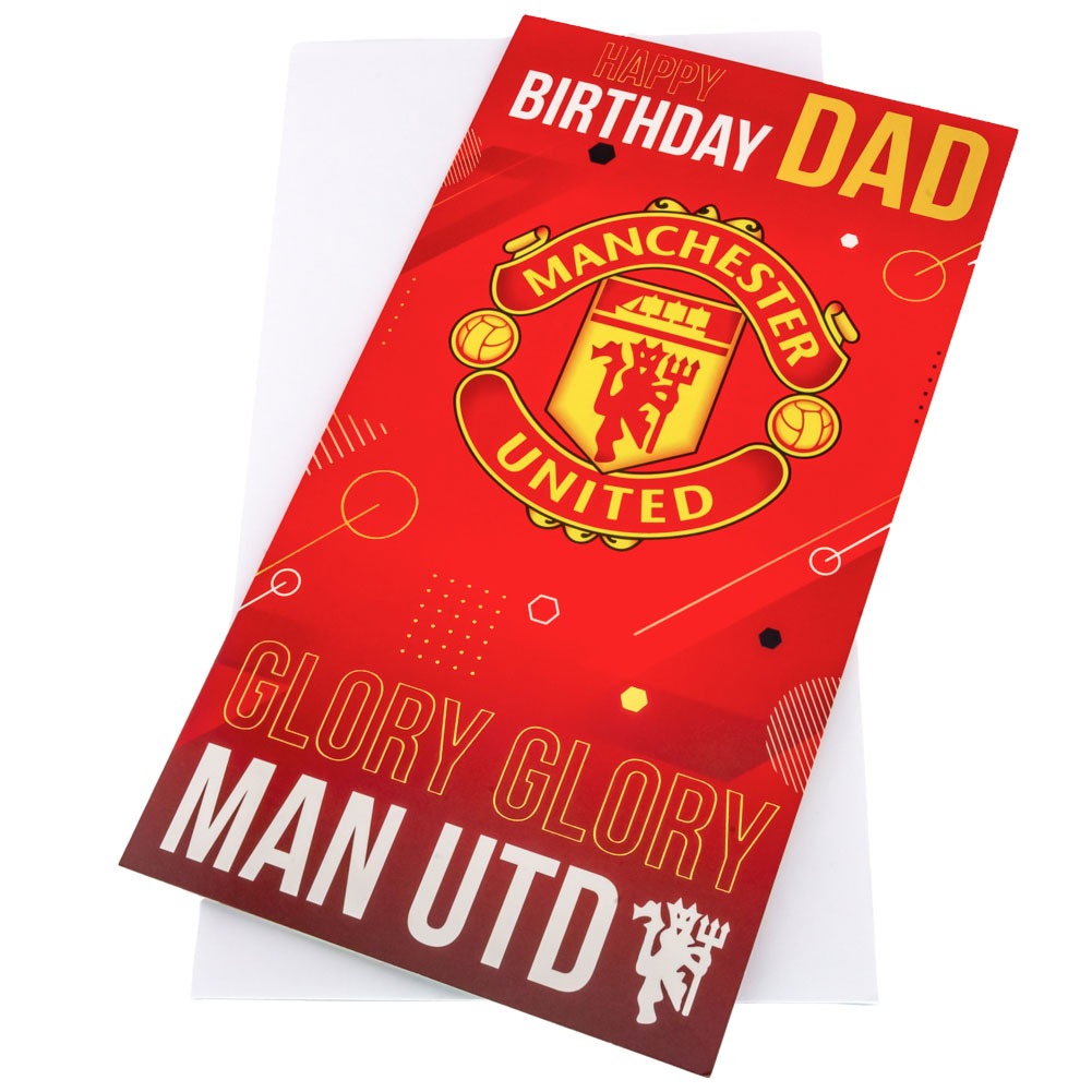 Manchester United FC Dad Birthday Card - Select Sports Souvenirs
