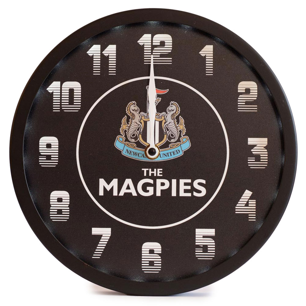 Newcastle United FC LED Magpies Wall Clock - Select Sports Souvenirs