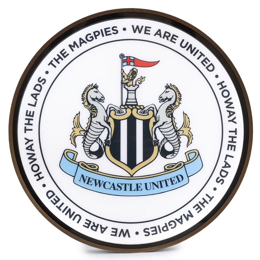 Newcastle United FC 12 Inch LED Wall Light - Select Sports Souvenirs
